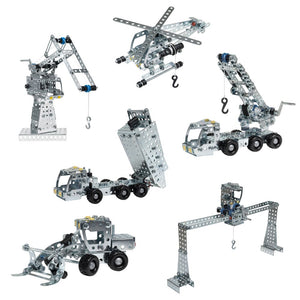 eitech multi-model set: 6 construction projects in 1 | eitech® metal construction kits